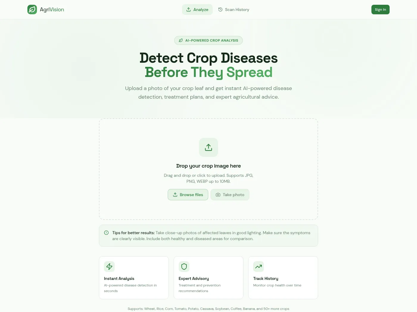 AgriVision AI Advisor