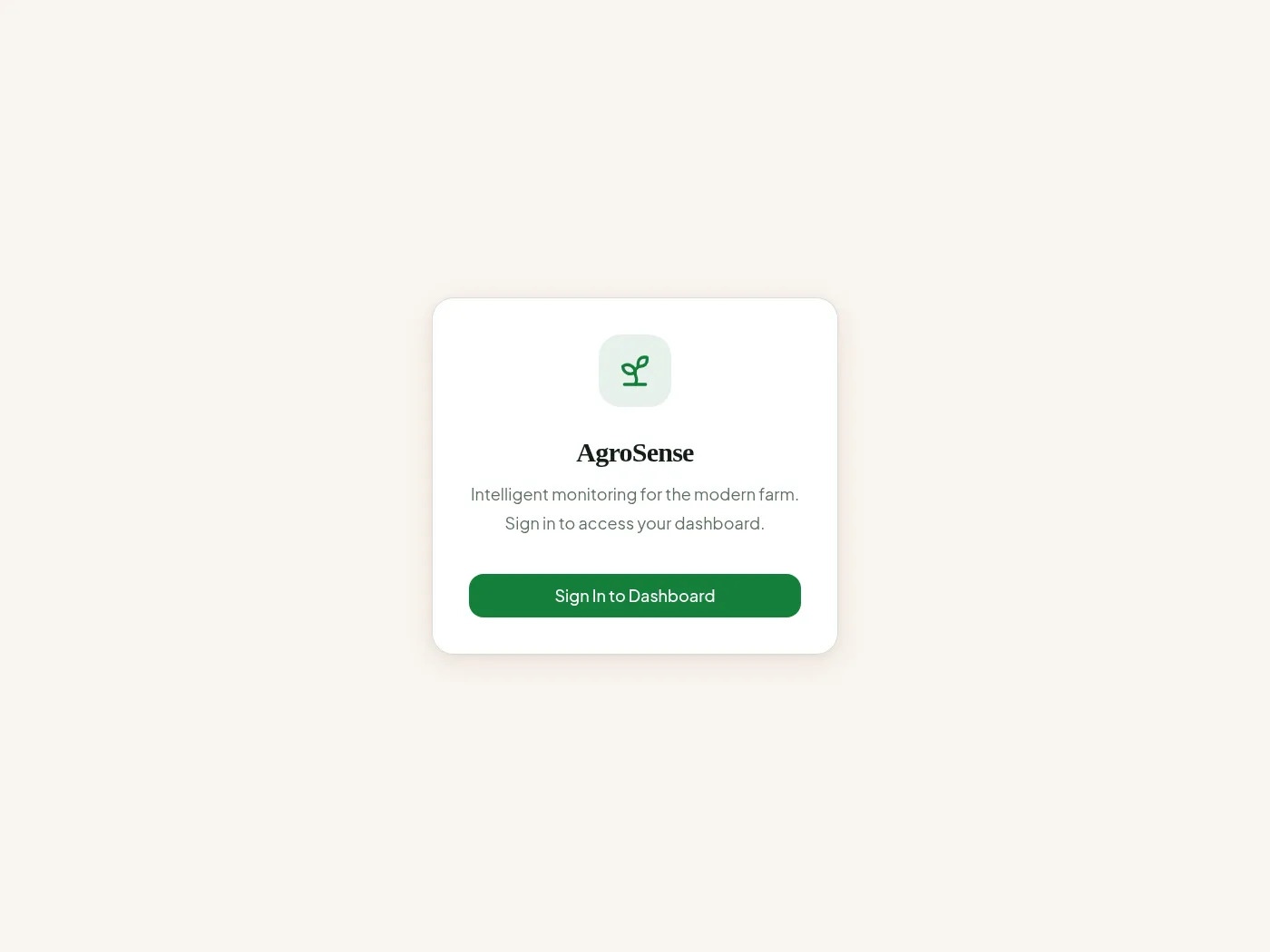 AgroSense Dashboard