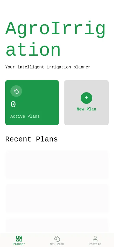 AgroIrrigation Planner