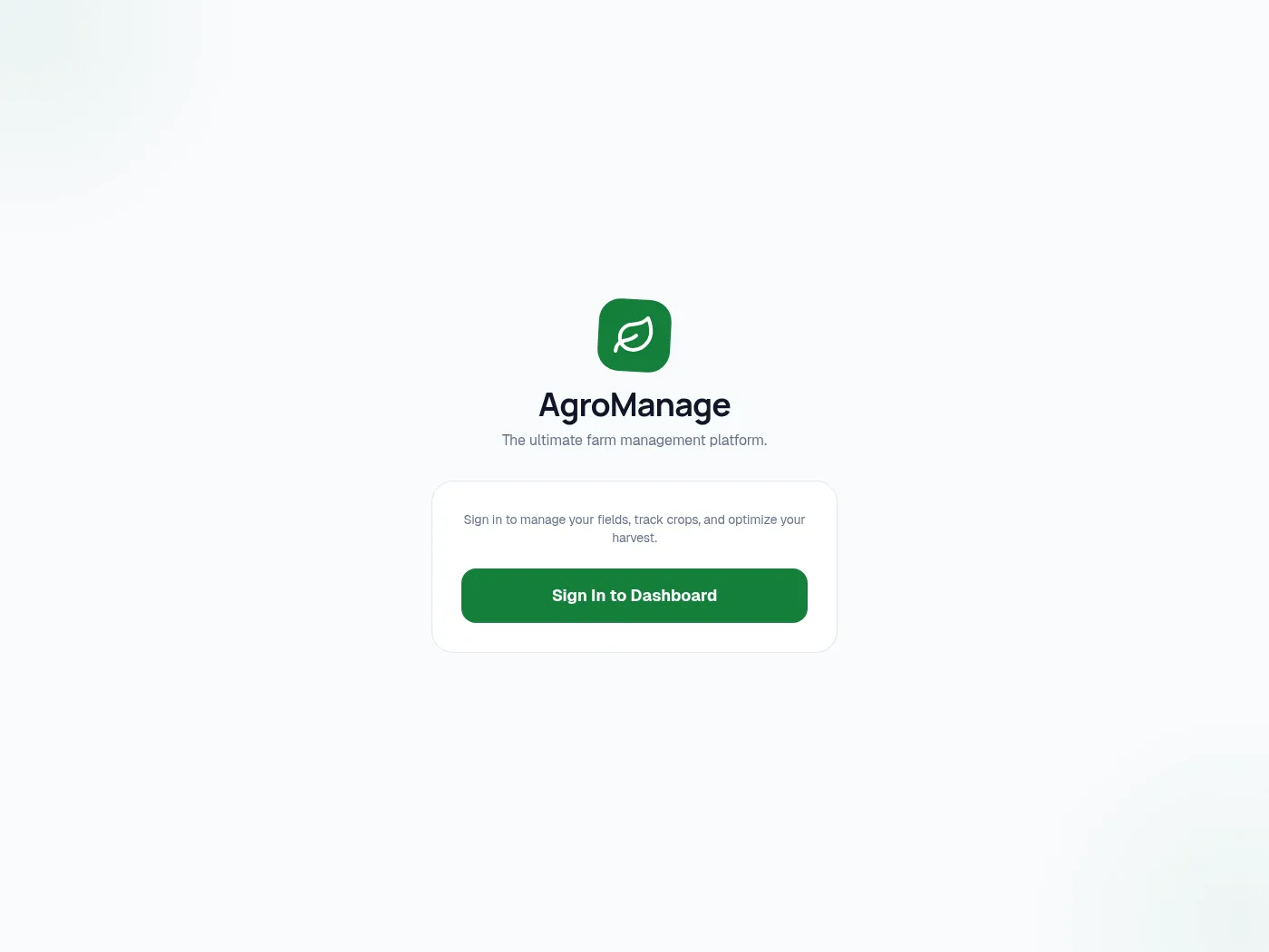 AgroManage App
