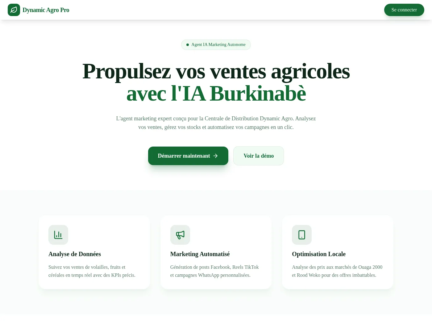 Dynamic Agro Pro Agent