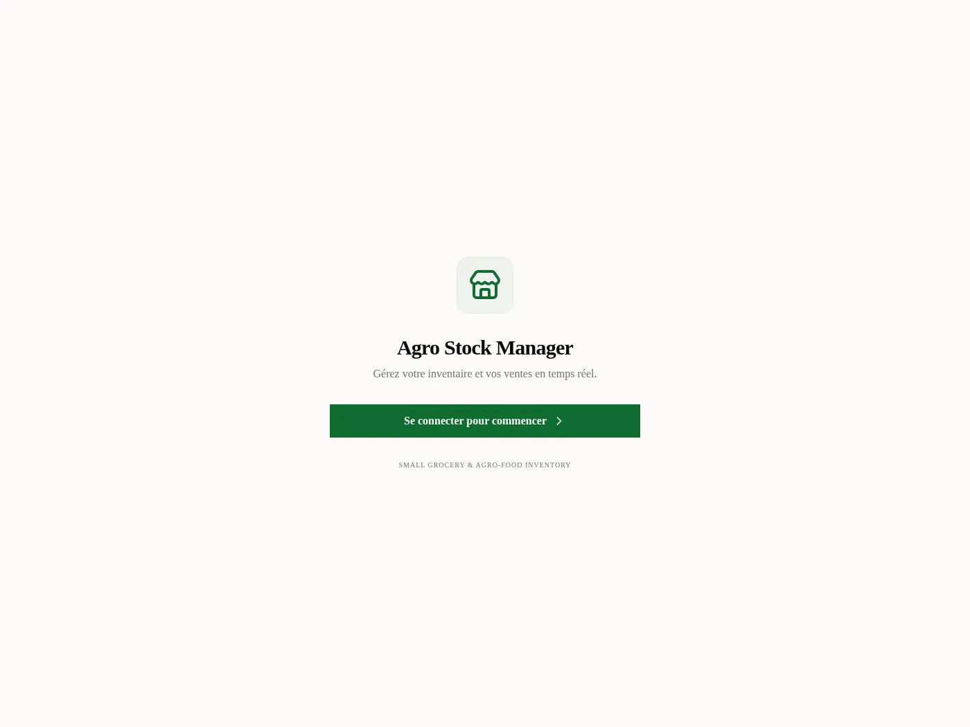 Agro Stock Manager