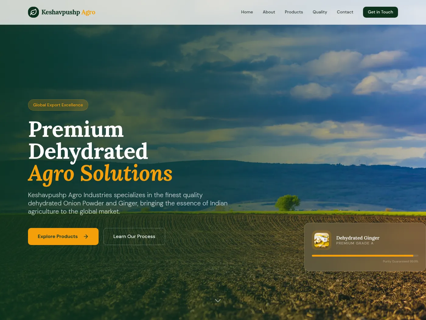 Keshavpushp Agro Website