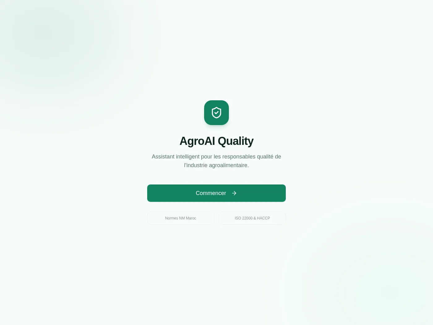 AgroAI Quality Chat