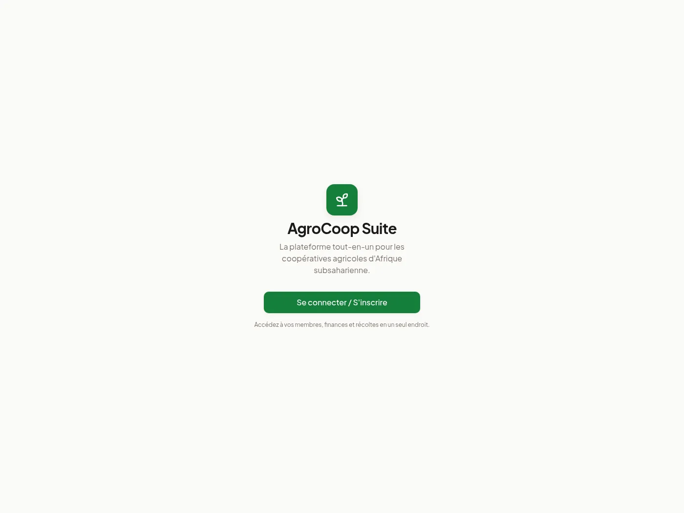 AgroCoop Suite