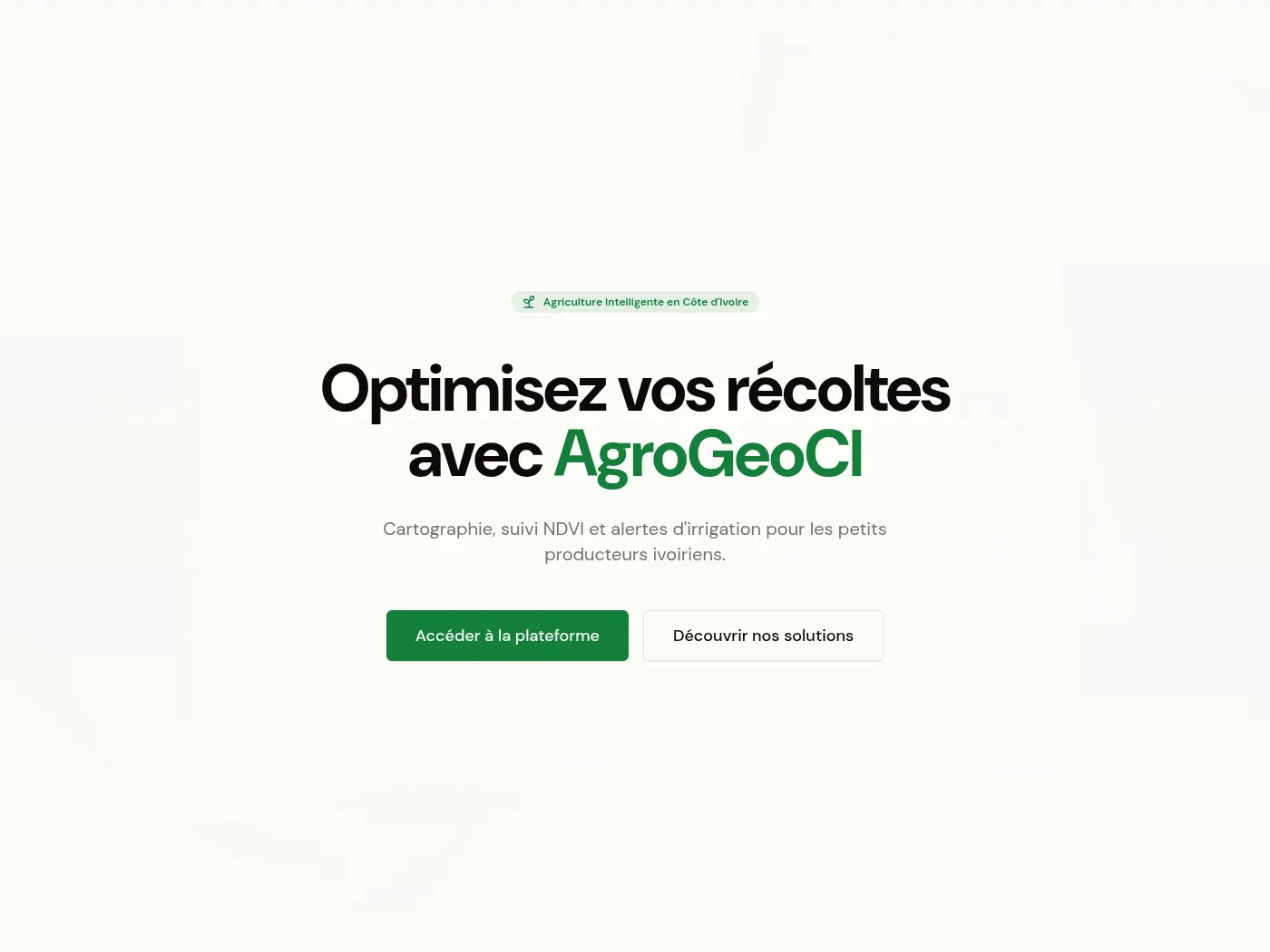 AgroGeoCI Smart Farming