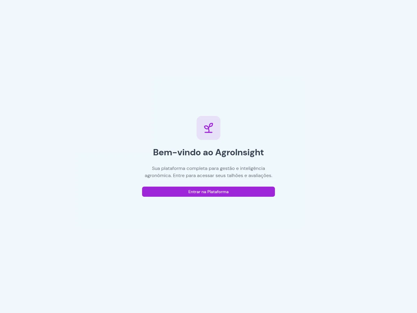 AgroInsight Platform