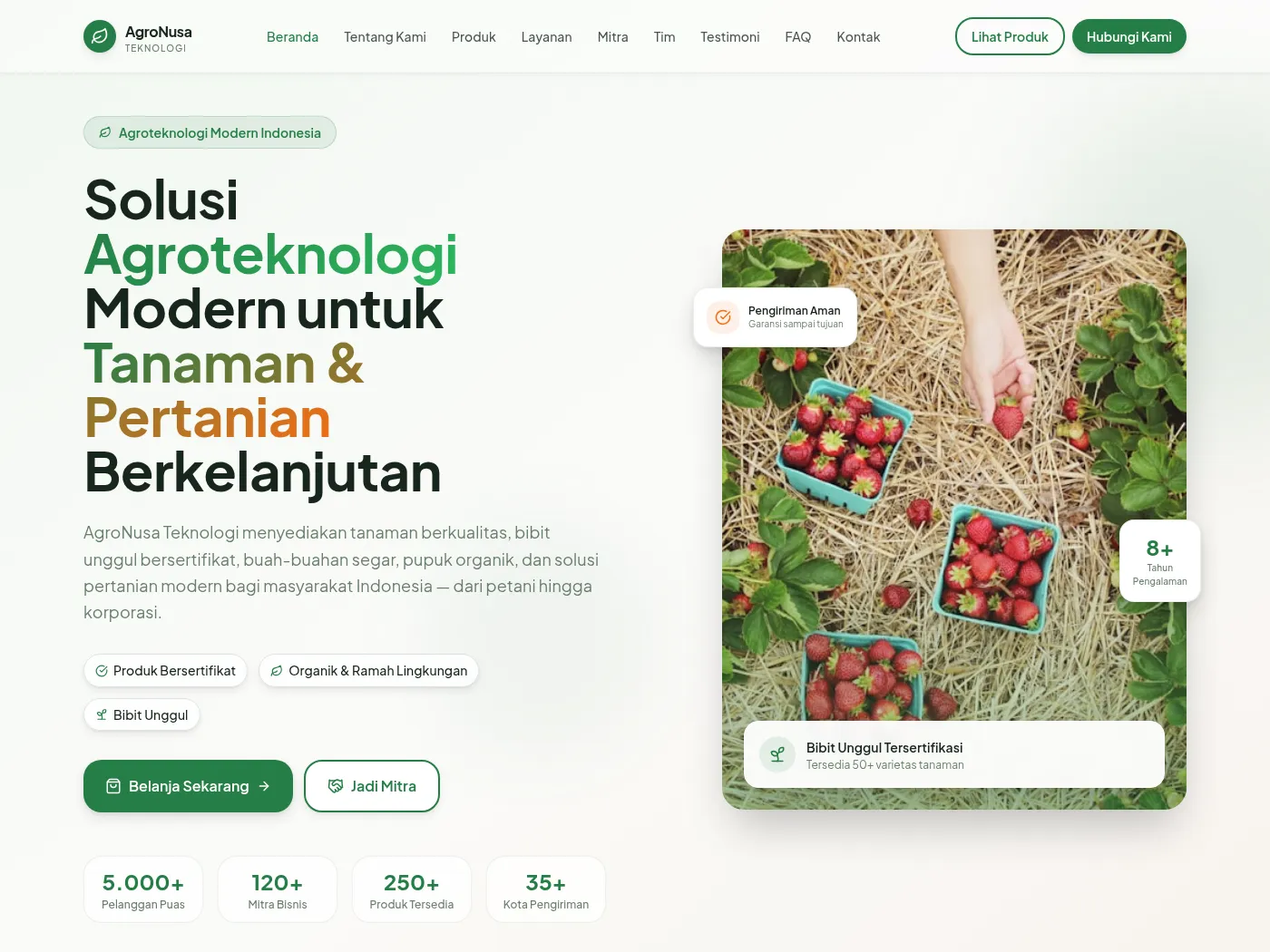AgroNusa Tech Company Site