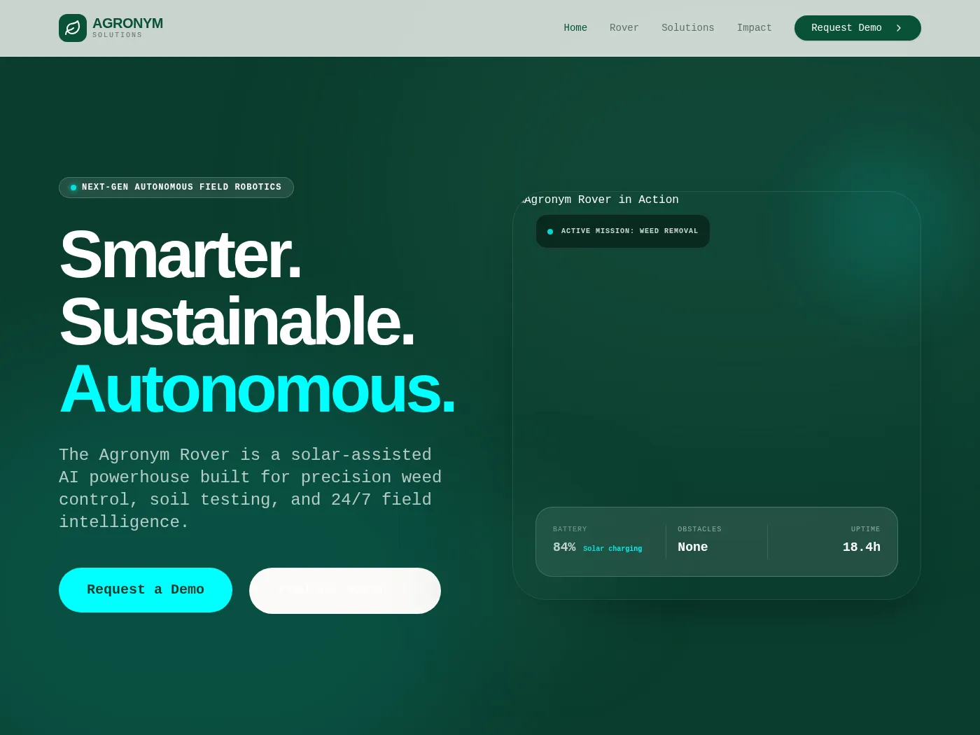 Agronym Rover Website