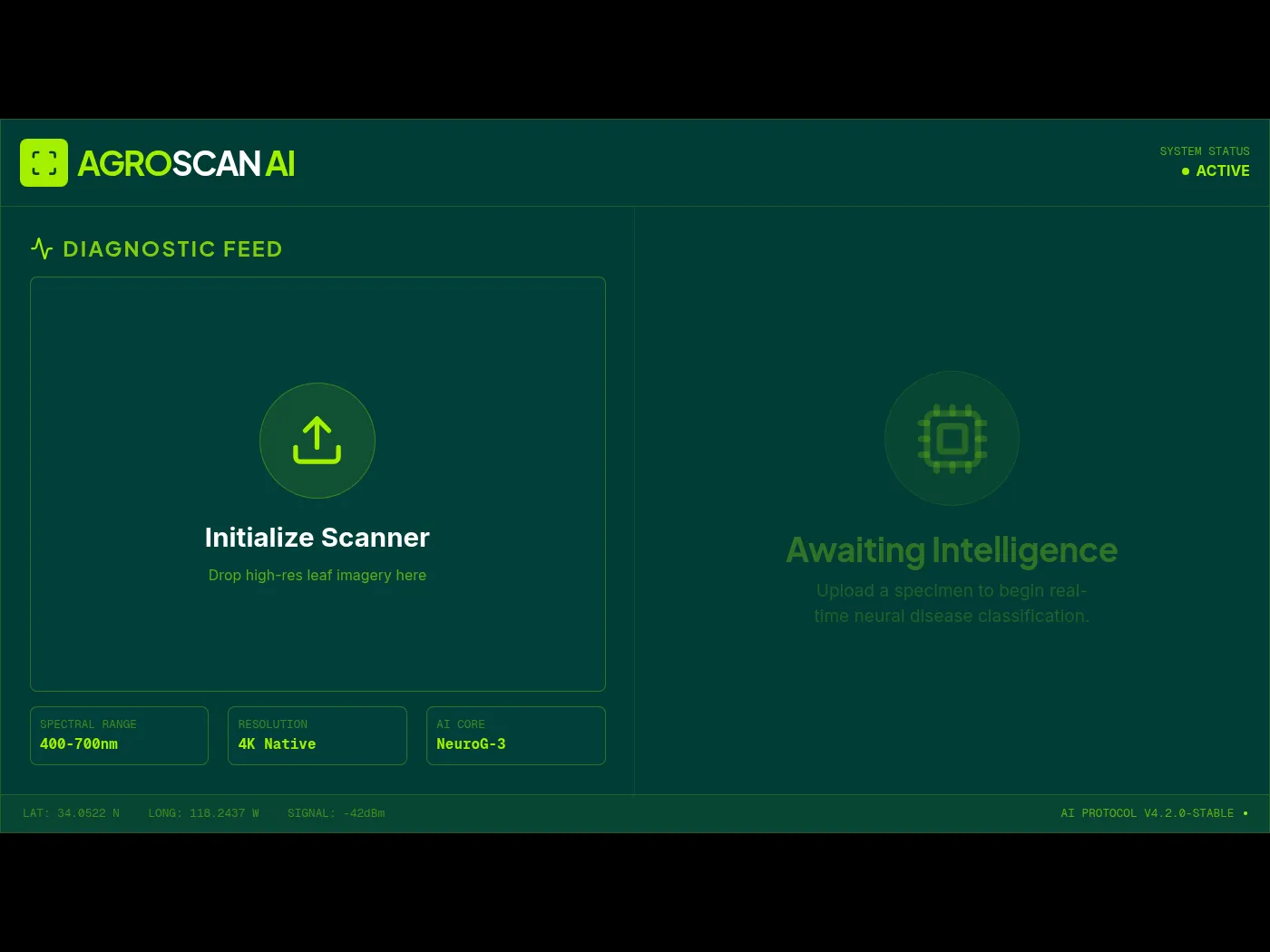 AgroScan AI Dashboard