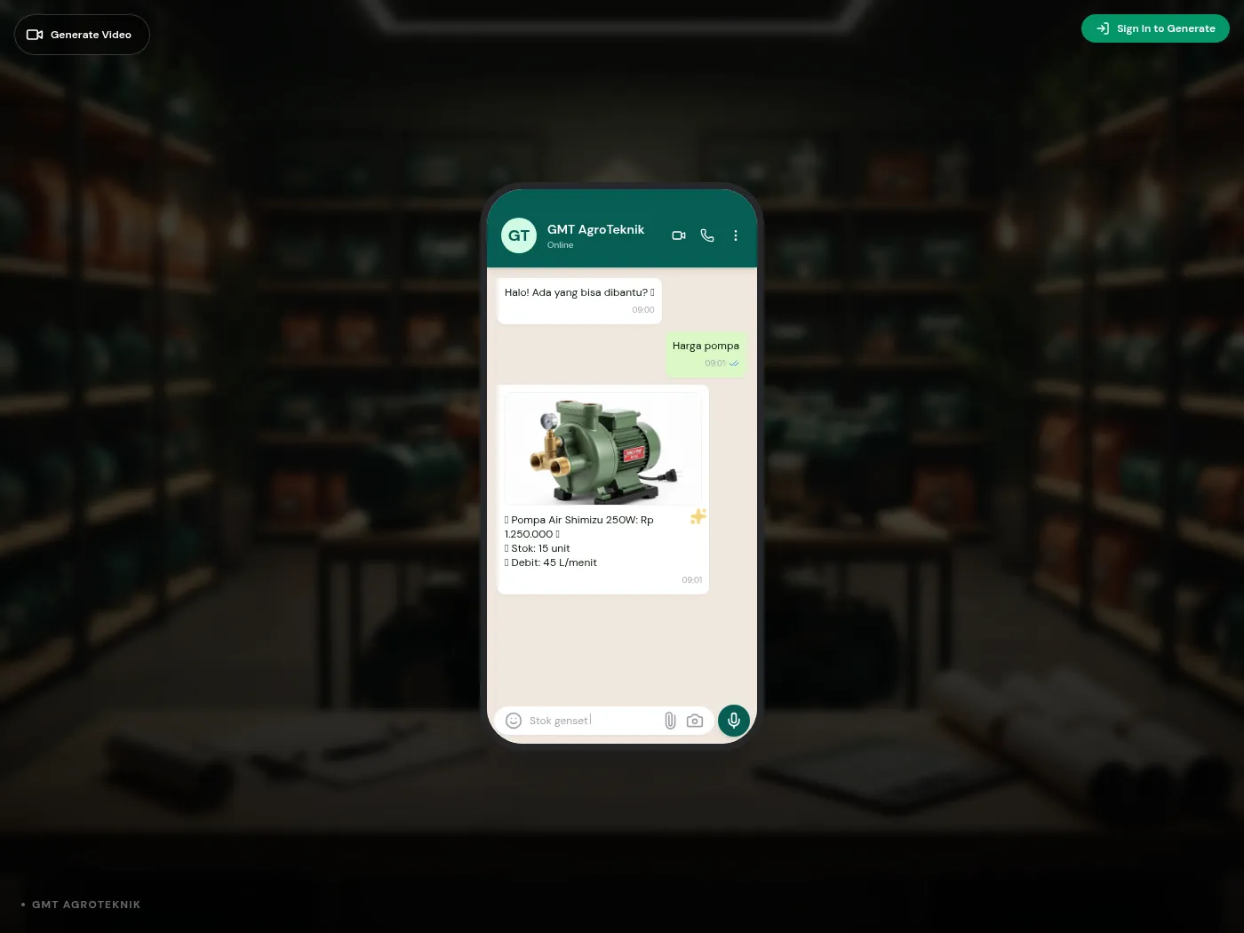AgroTek Chat Showcase
