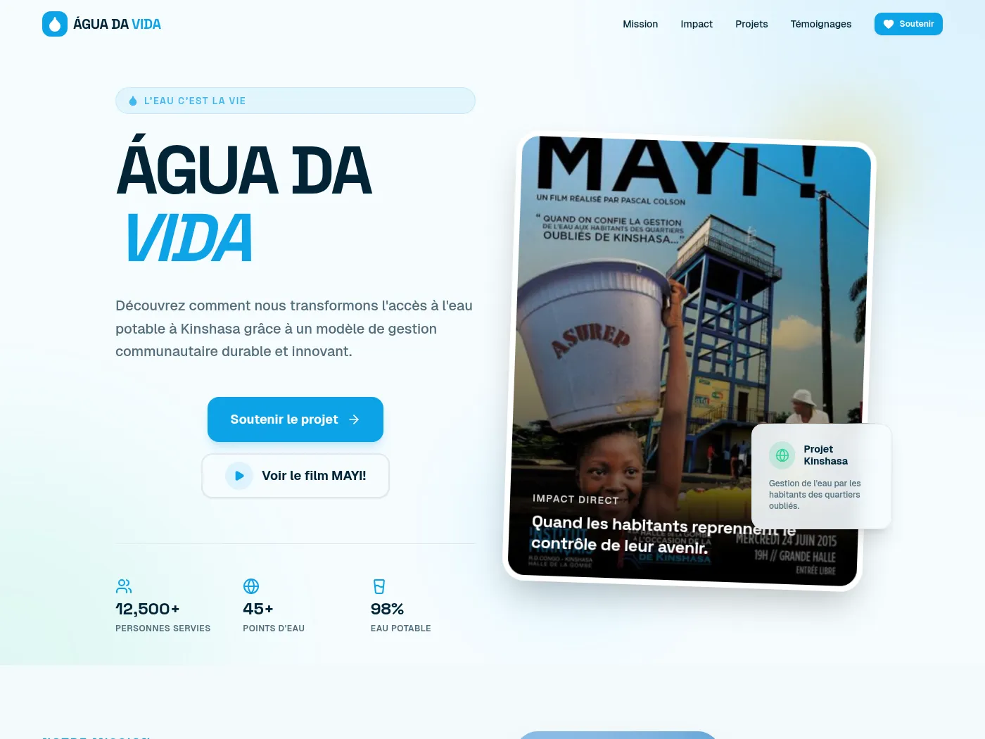 ÁGUA DA VIDA Site