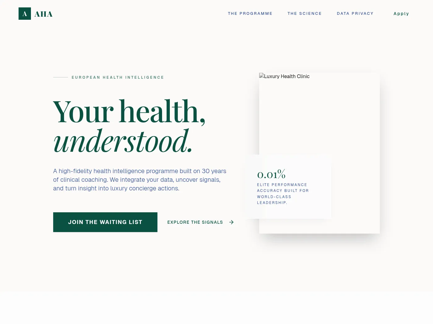 AHA Web Portal