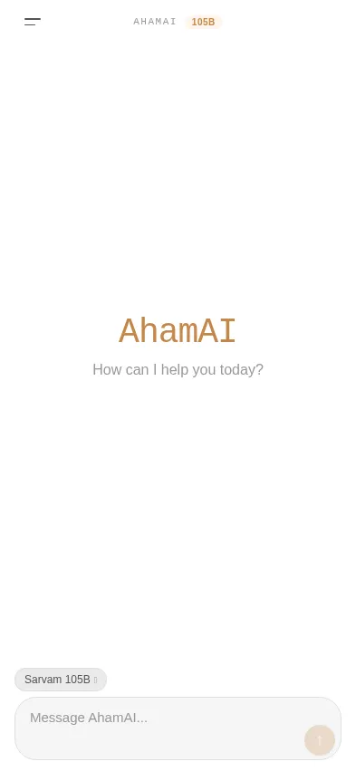 AhamAI Chat Minimalist