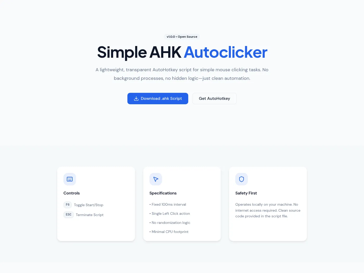 Simple AHK Autoclicker