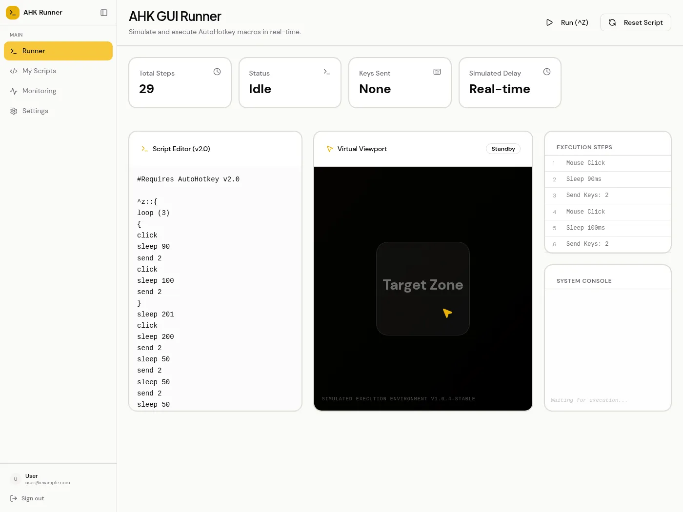 AutoHotkey GUI Runner
