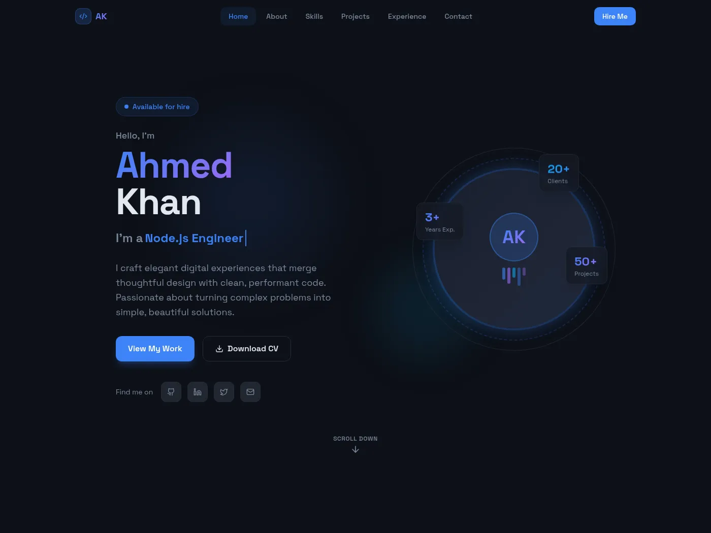 Ahmed Khan Portfolio