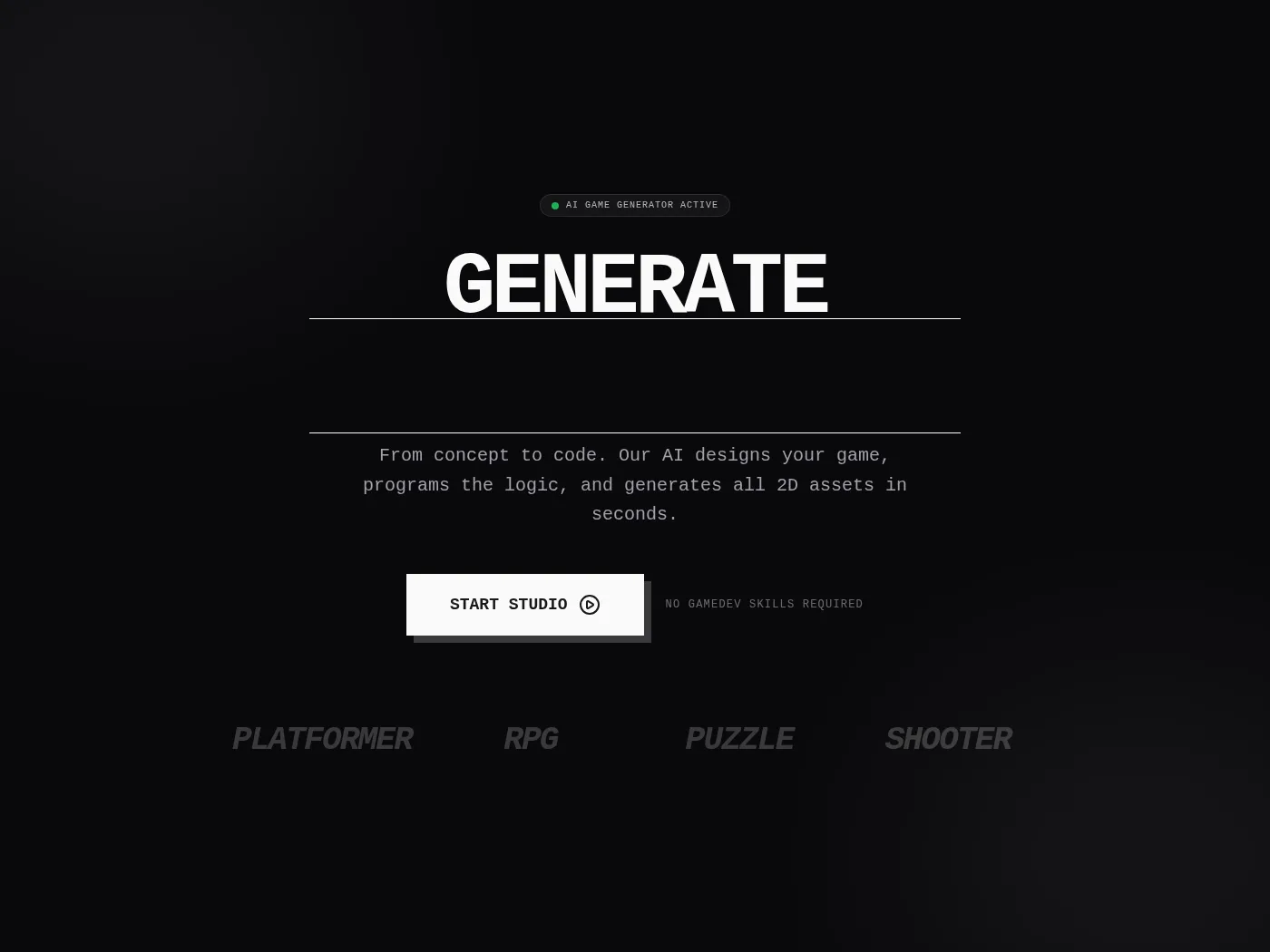 2D Game AI Studio