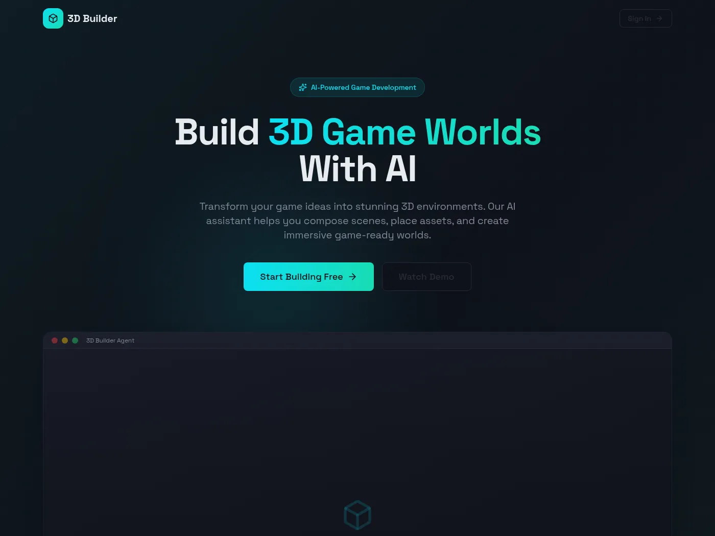 3D Game Builder Agent