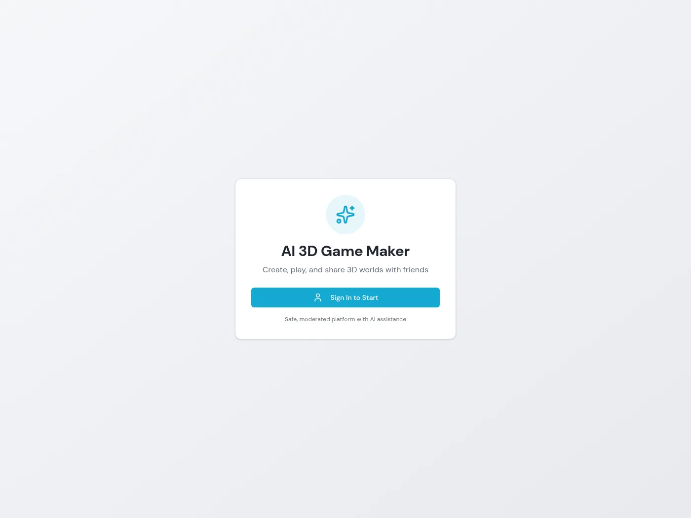 AI 3D Game Maker