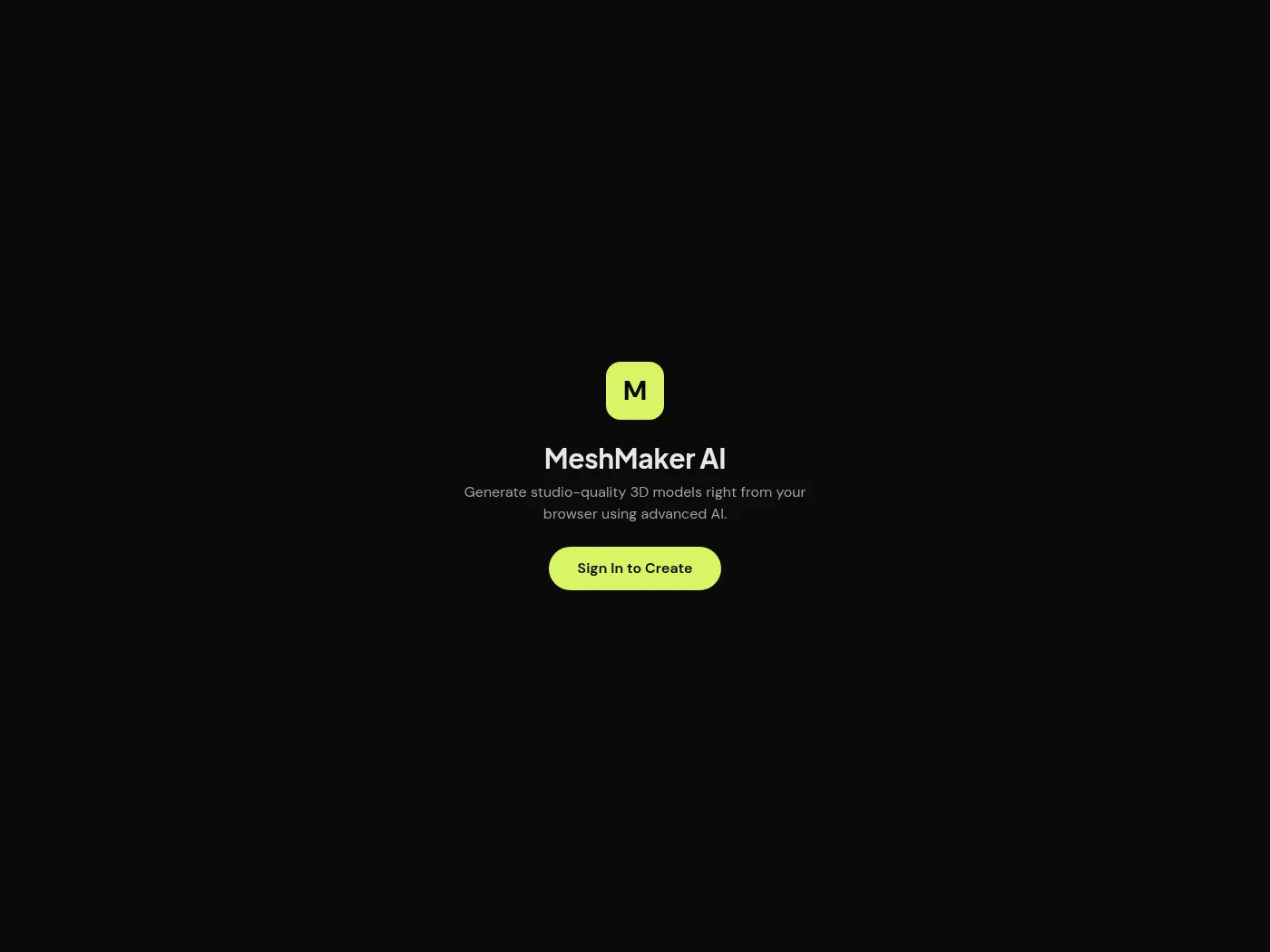 3D MeshMaker AI