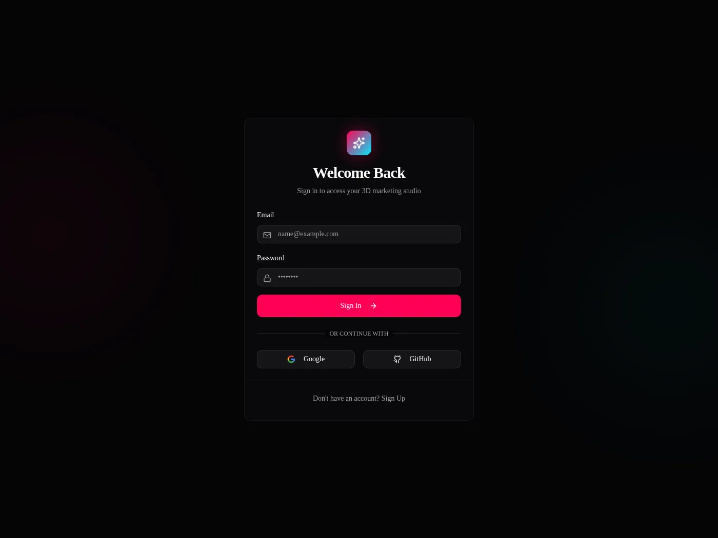 AI 3D Marketing Studio