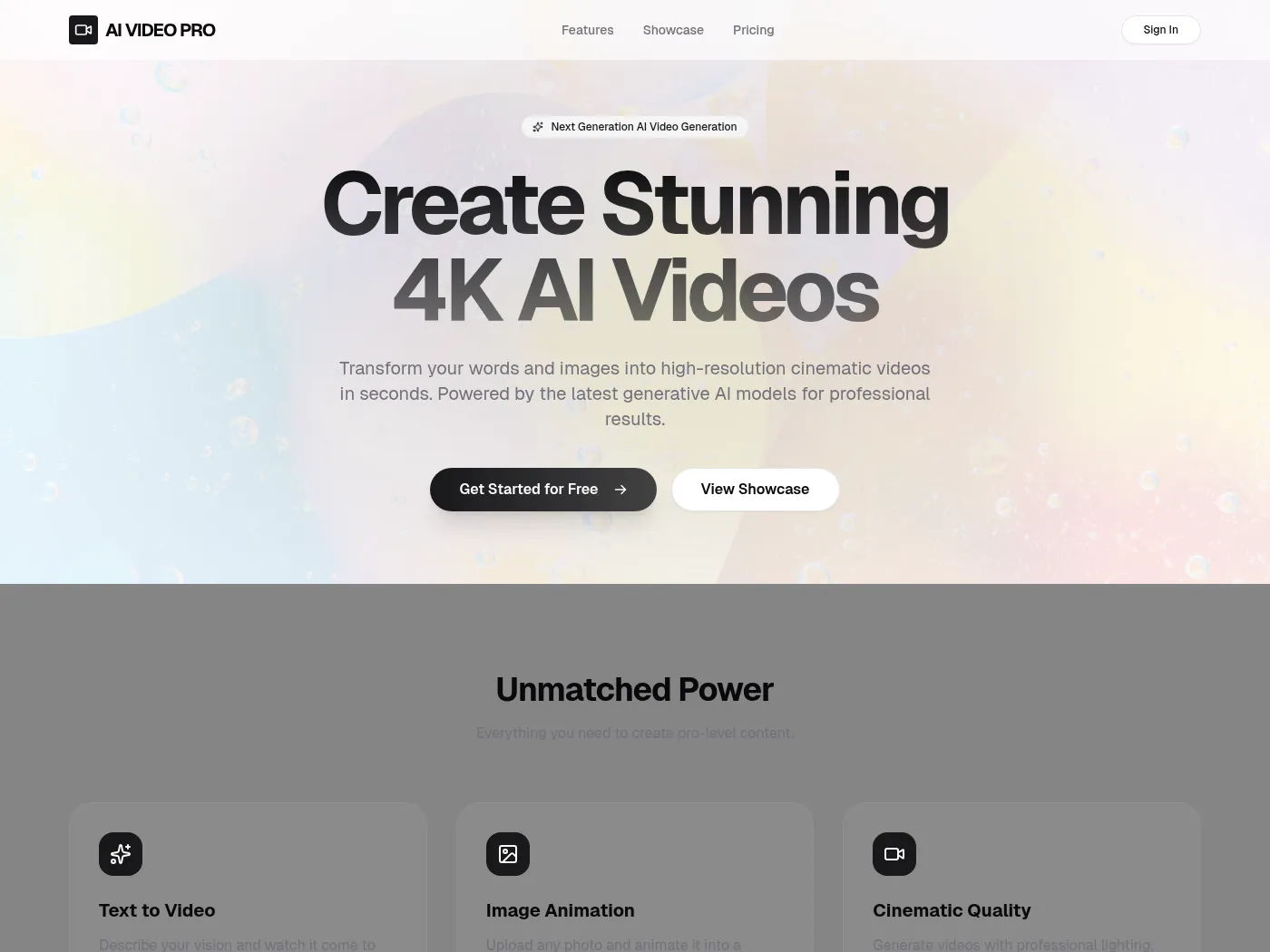 Free AI 4K Video Maker