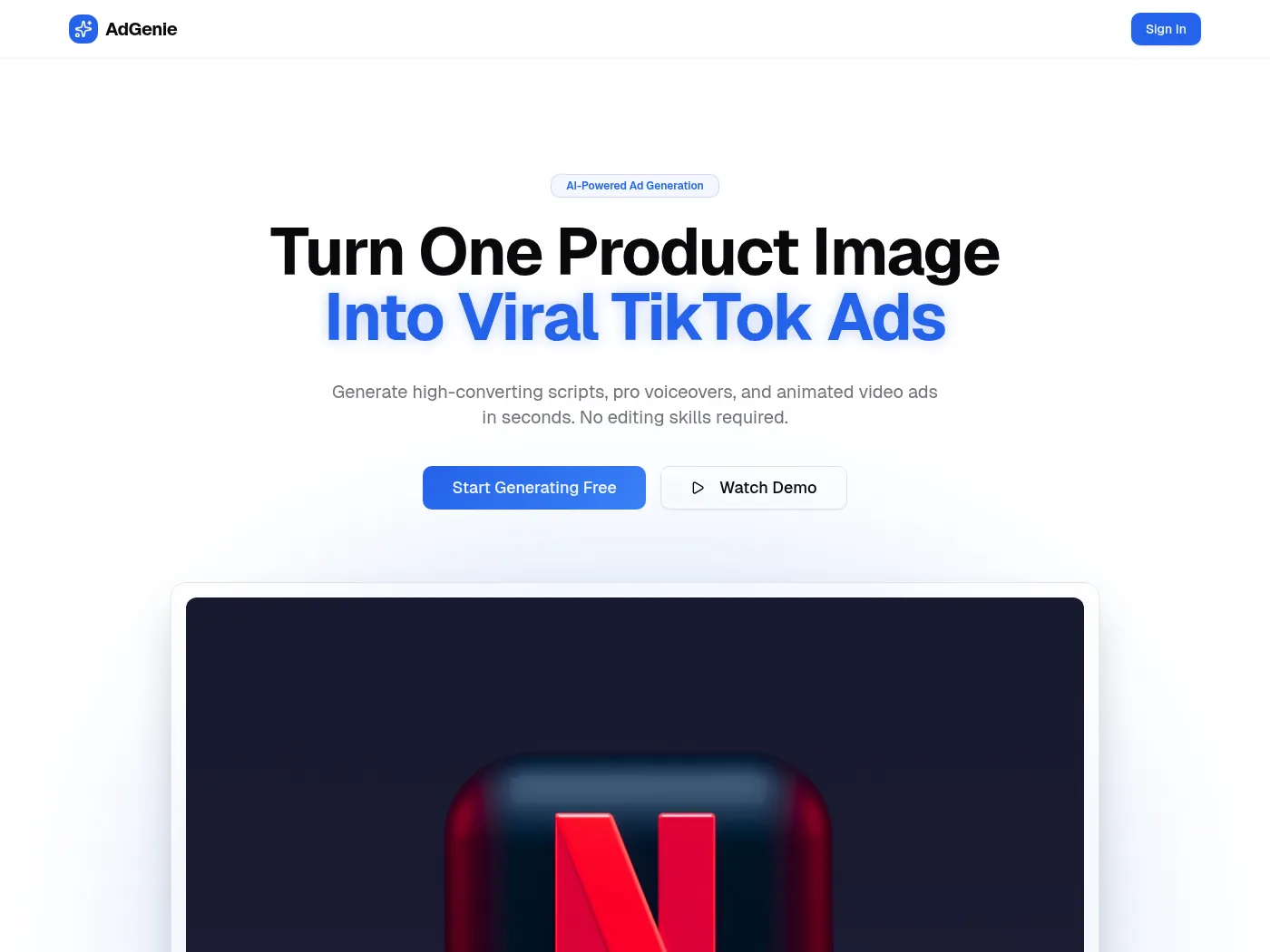 Prompt Ad Genie