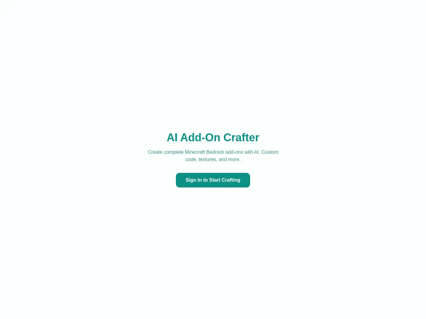 AI Add-On Crafter