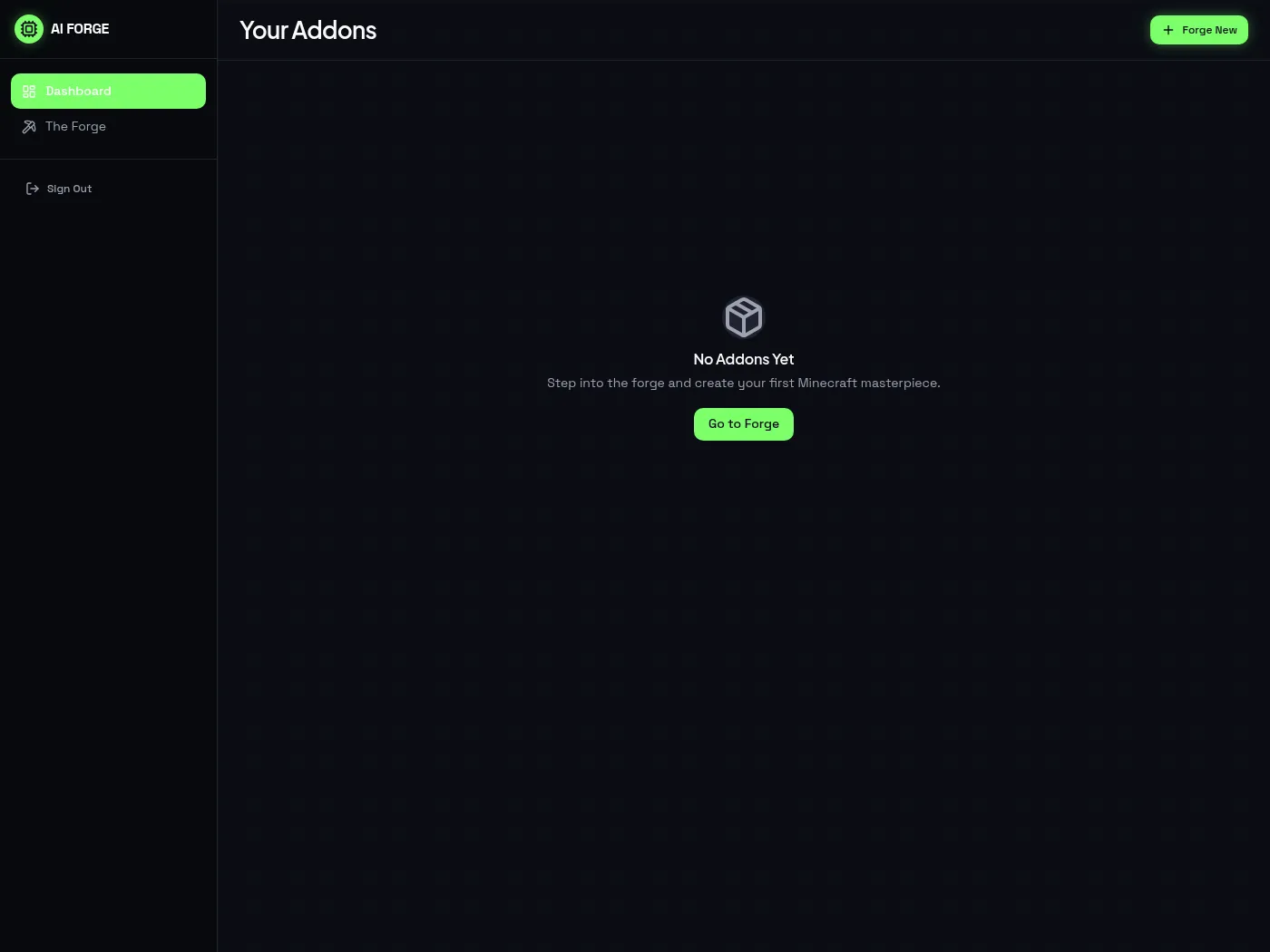 MineCraft Addon AI Forge