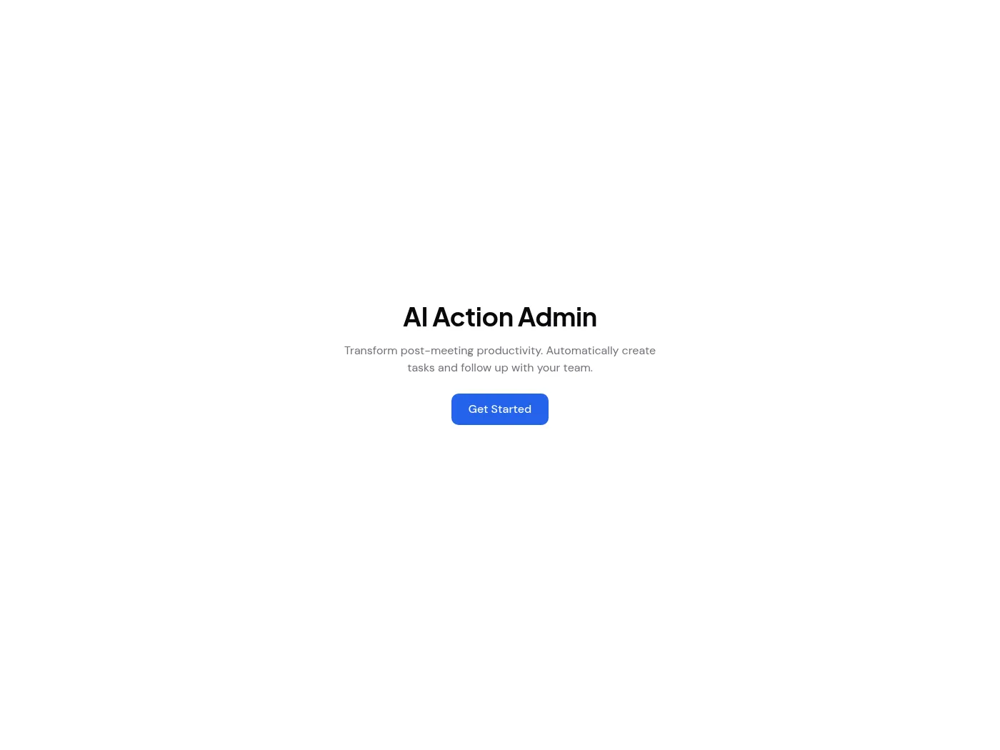 AI Action Admin