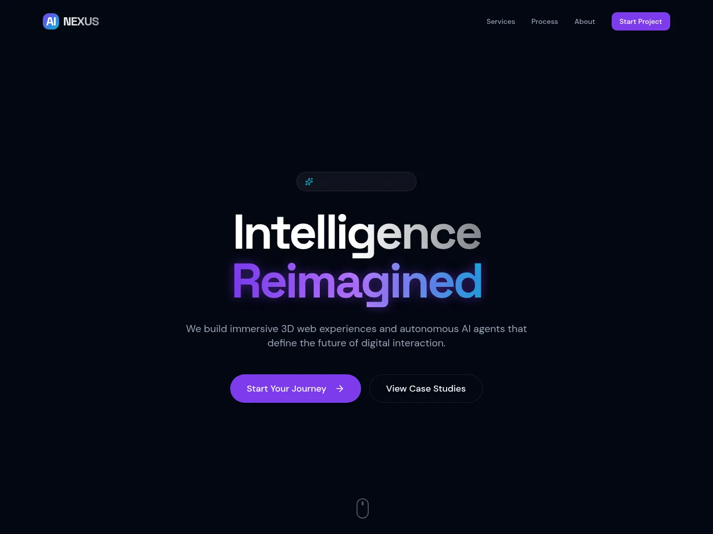 AI Agency 3D Website