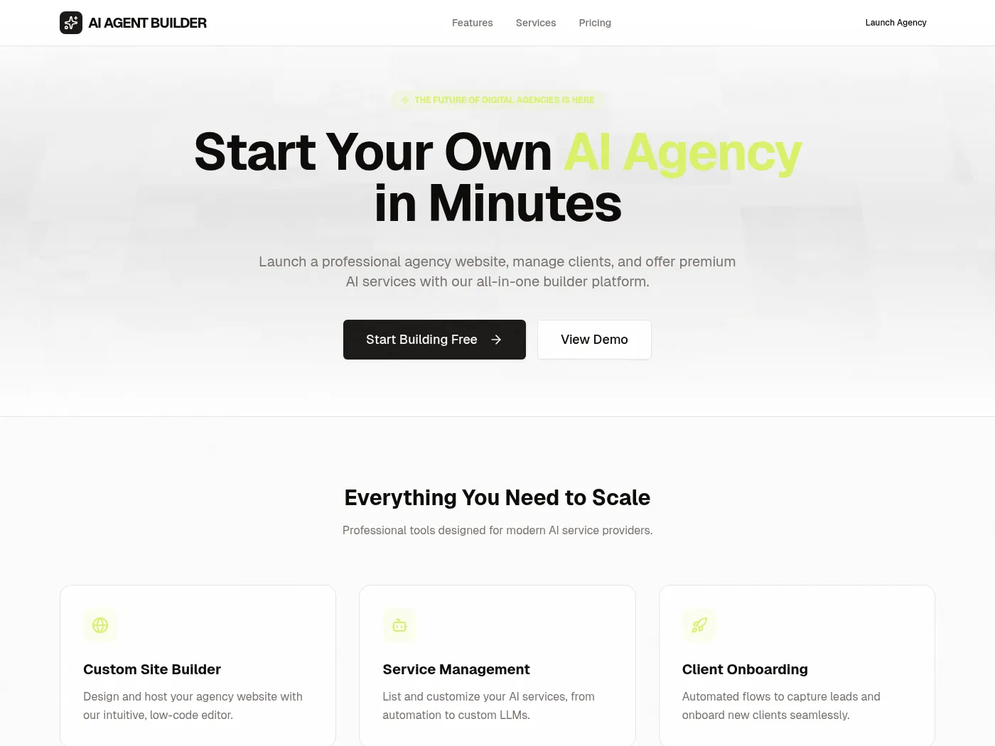 AI Agency Builder