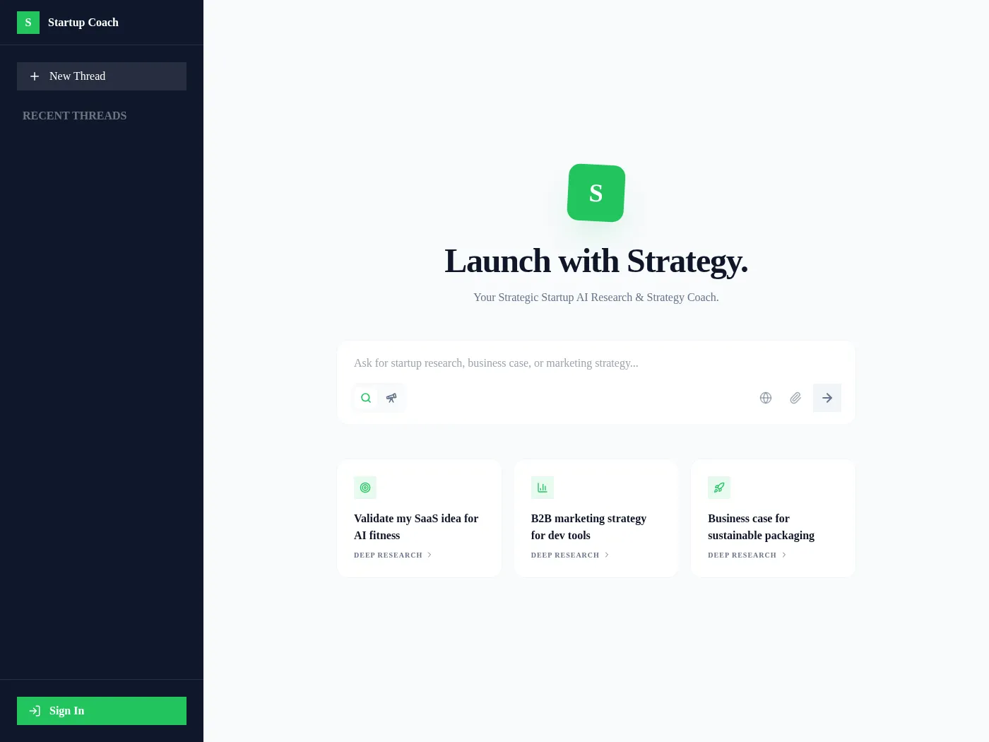 Startup AI Coach
