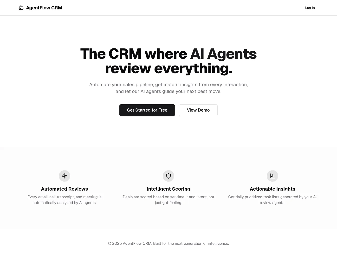 AgentFlow CRM