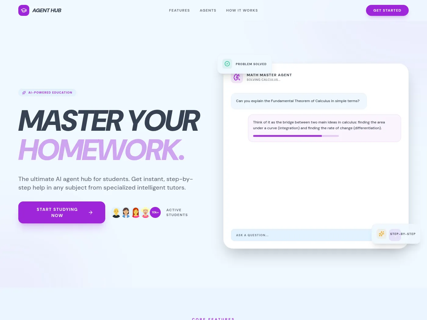 Homework Agent Hub