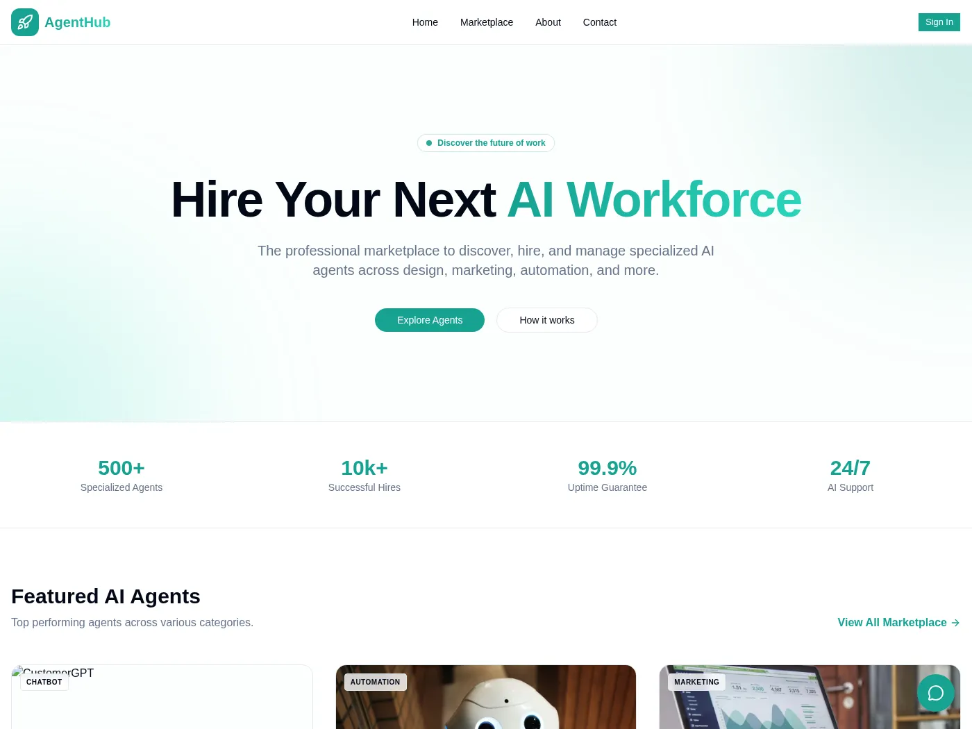 AgentHub Marketplace