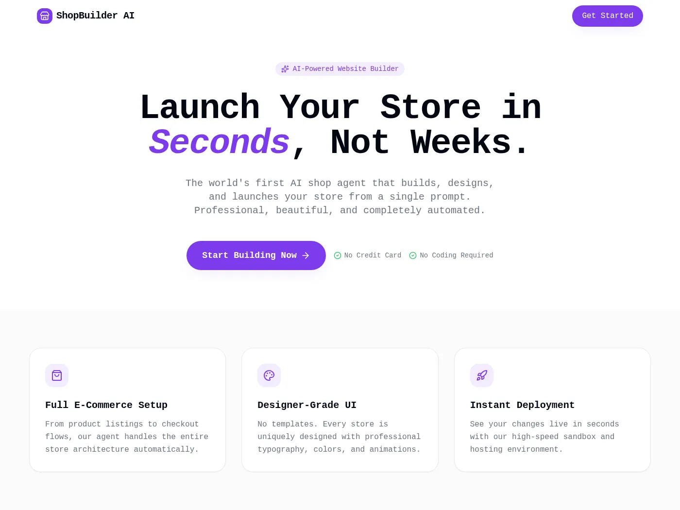 ShopBuilder AI Agent