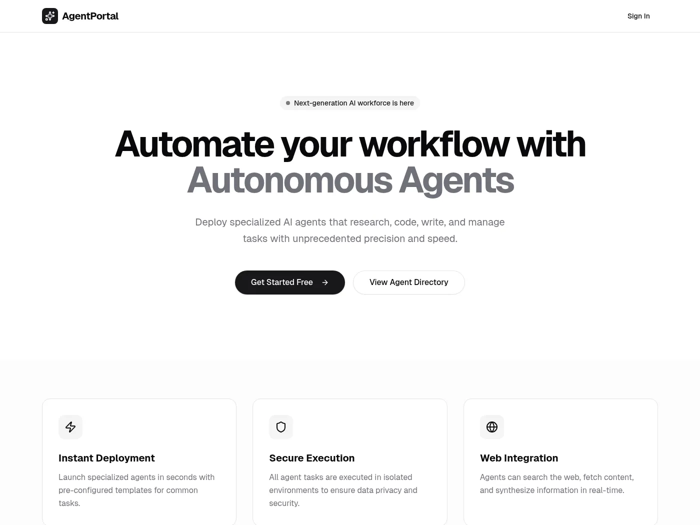 AI Agent Portal