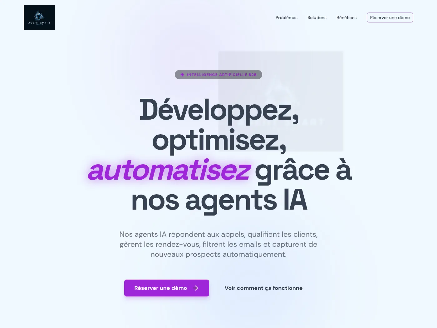 IA Agents Landing Page