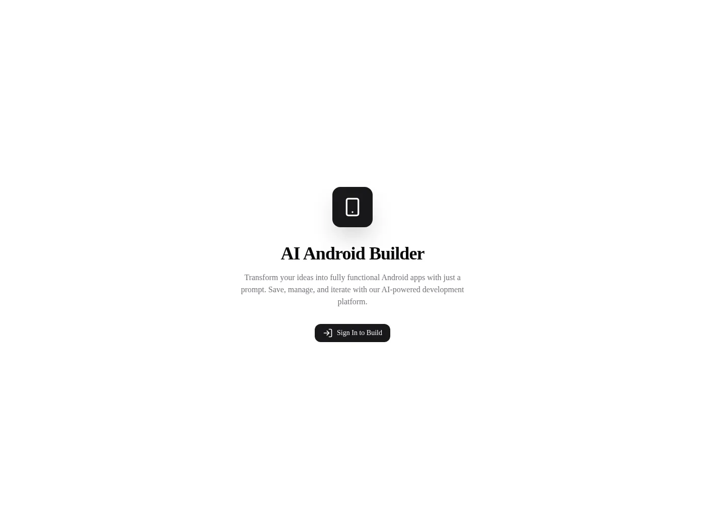 AI Android App Builder