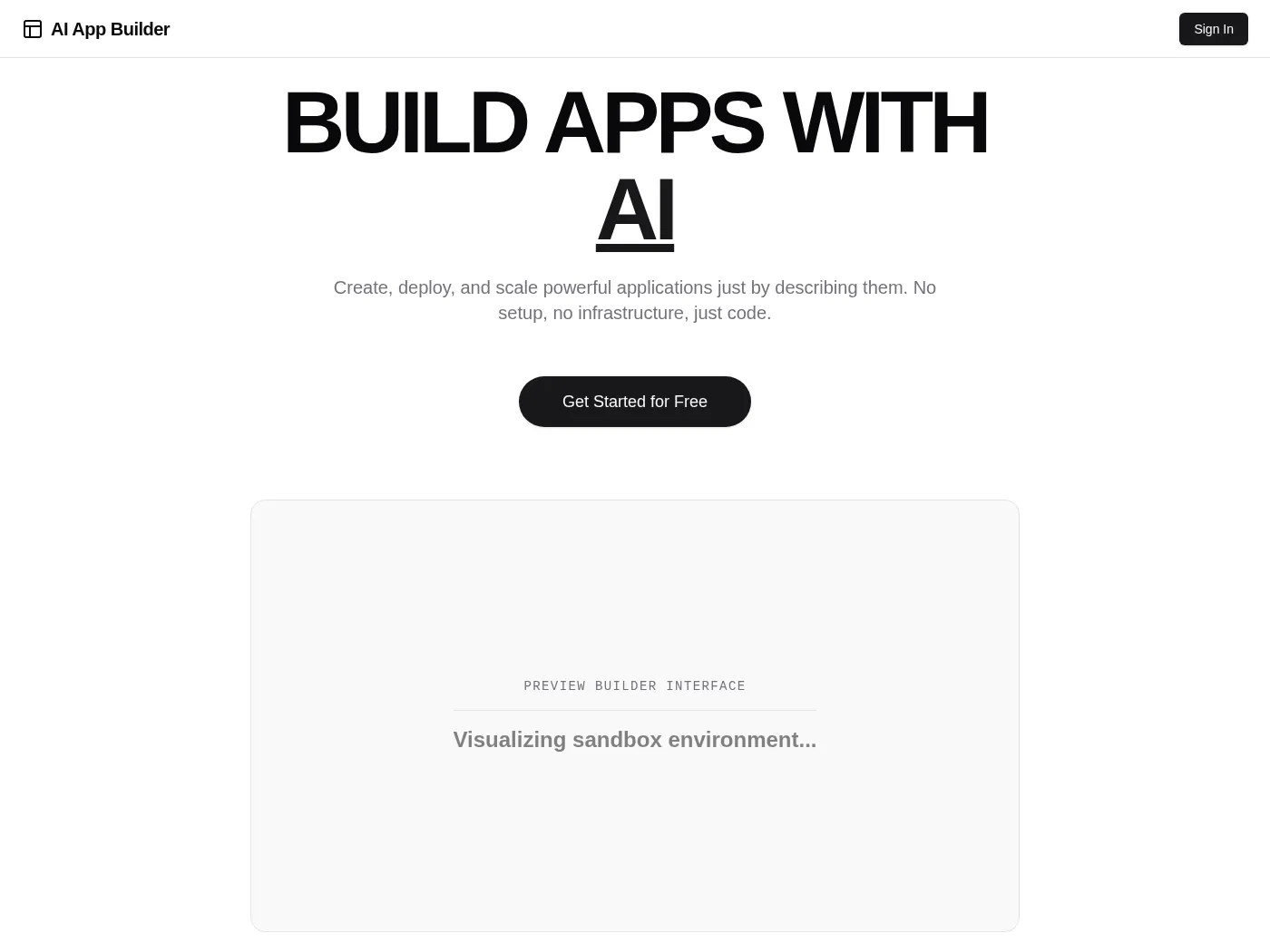 AI Application Builder