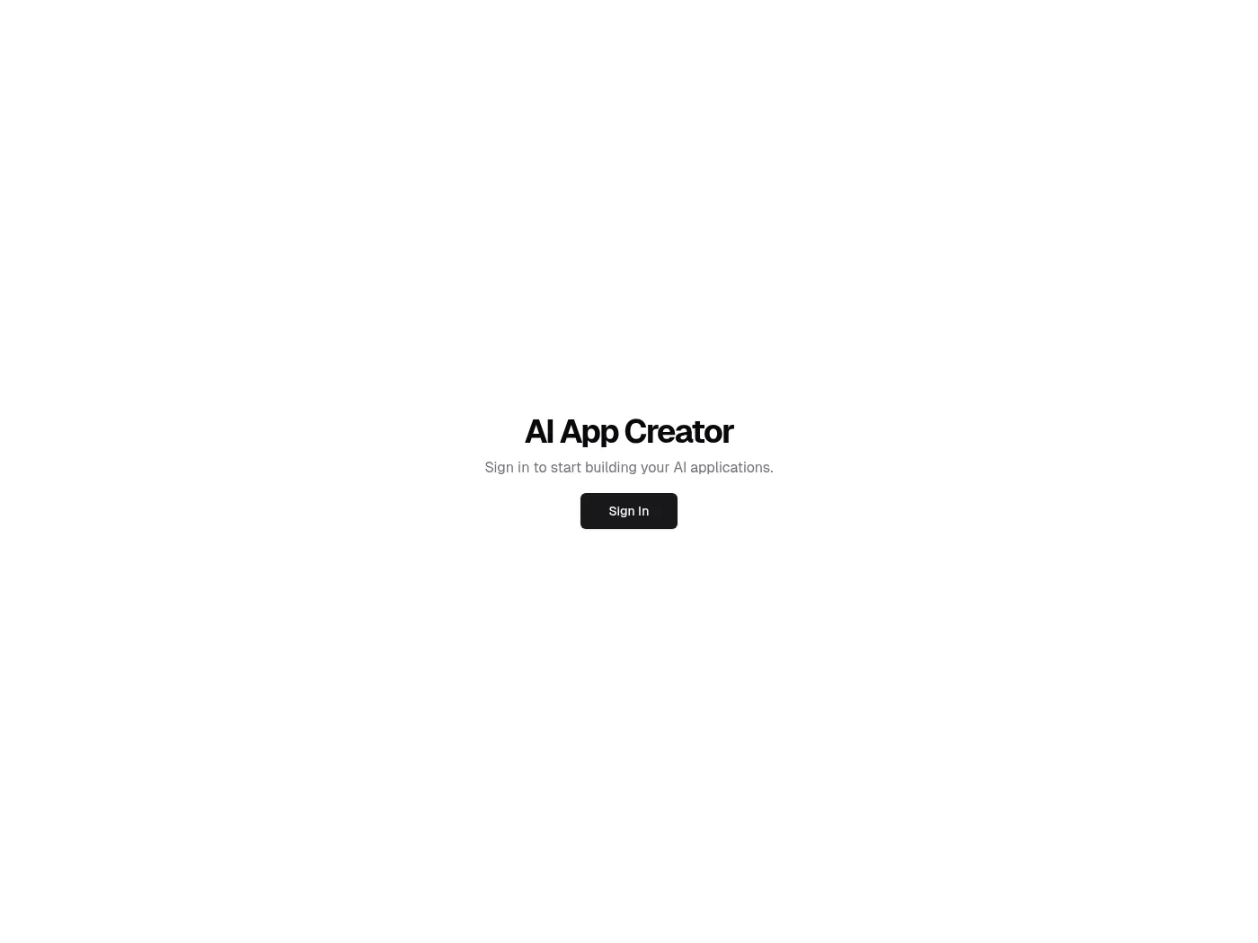 AI App Creator