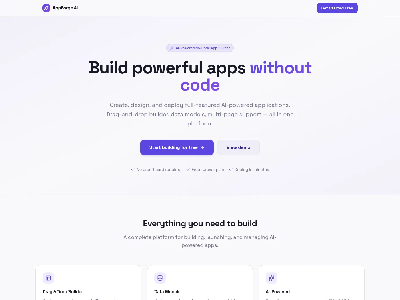 No-Code AI App Maker