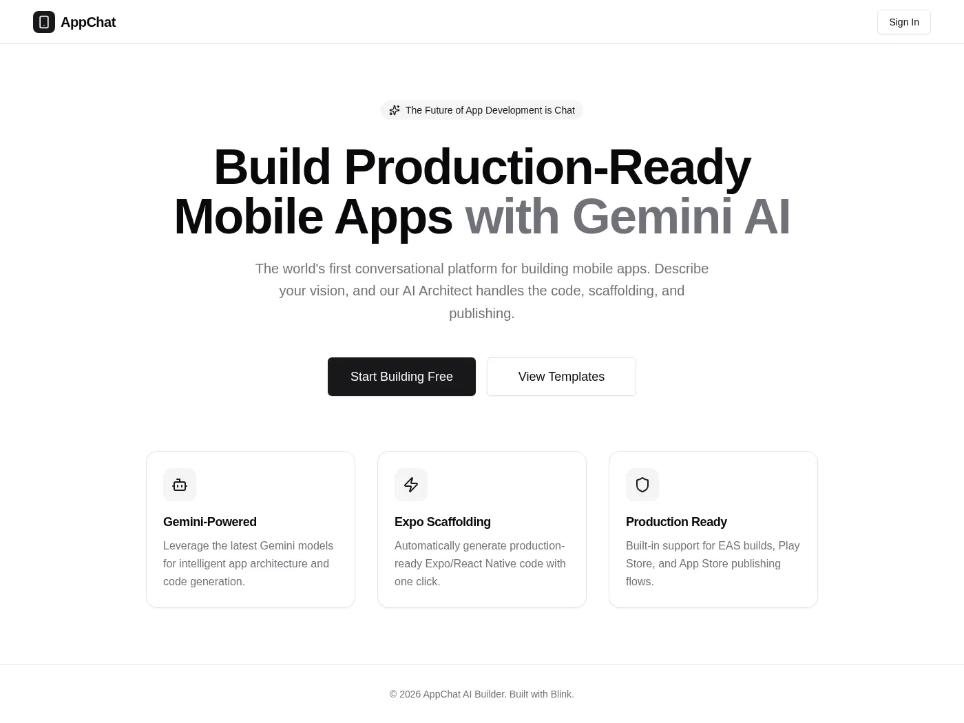 AppChat AI Builder