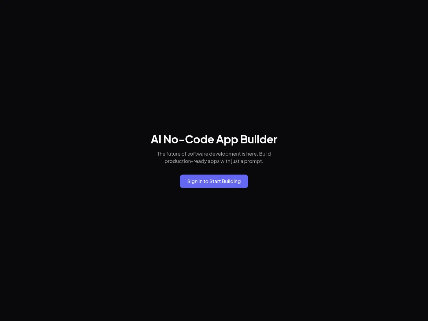 AI No-Code App Builder