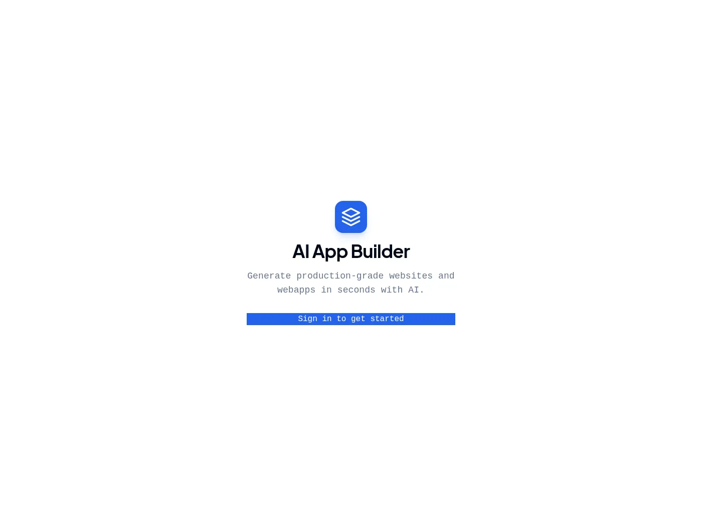 AI Web & App Builder