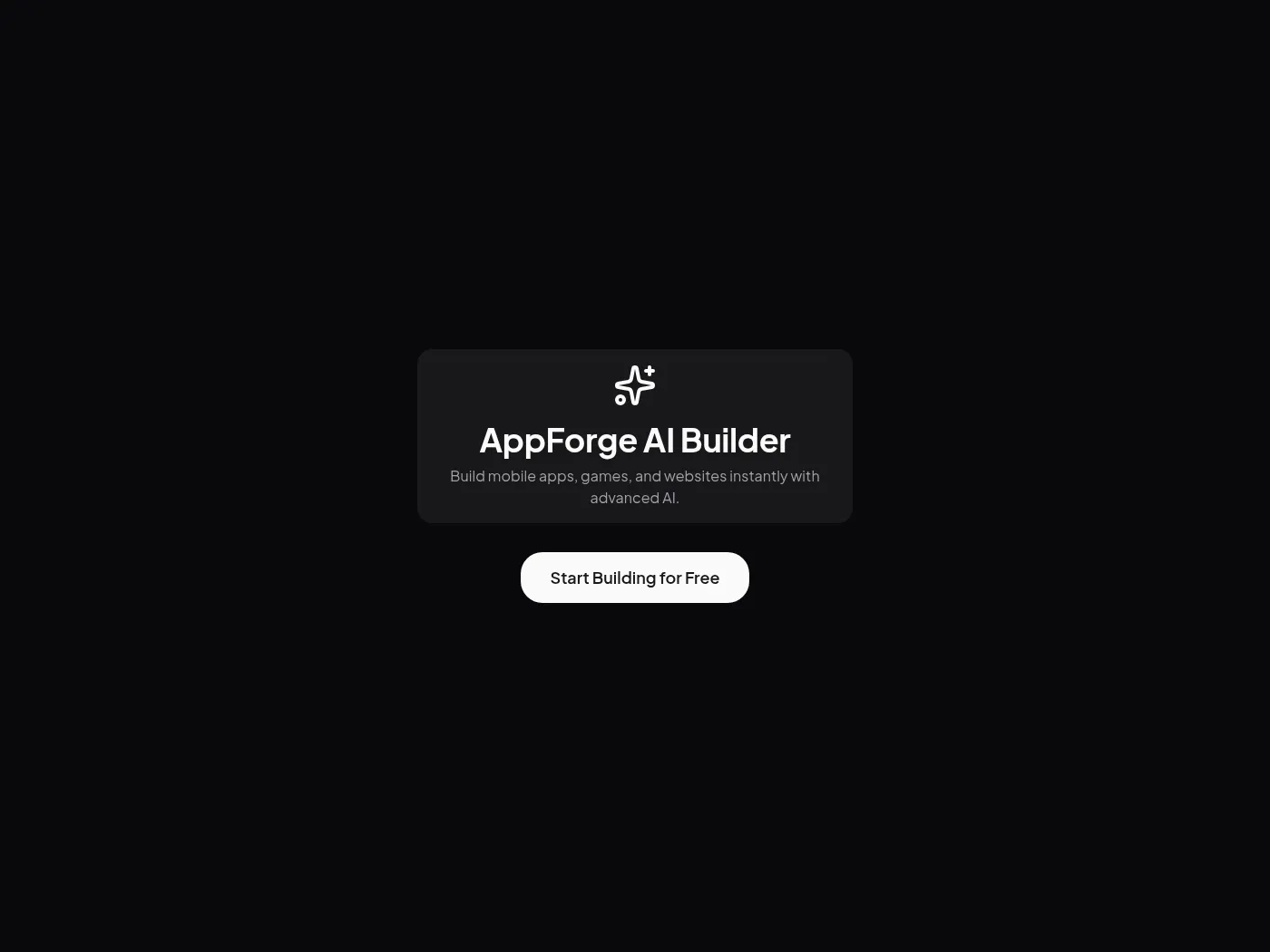 AppForge AI Builder