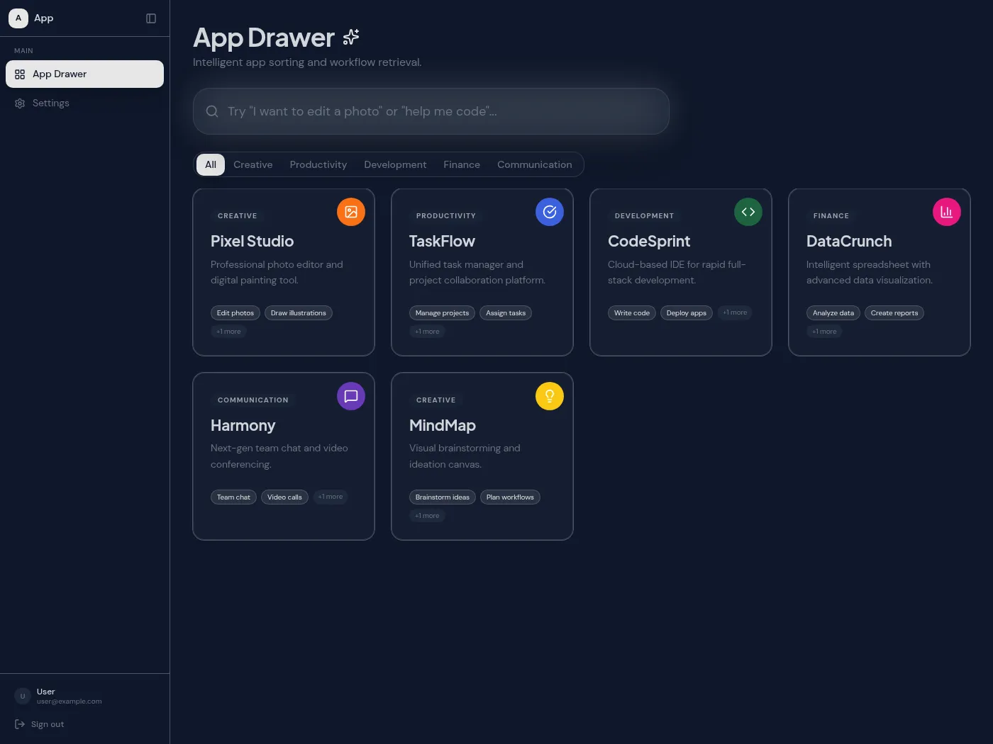 Smart App Drawer AI