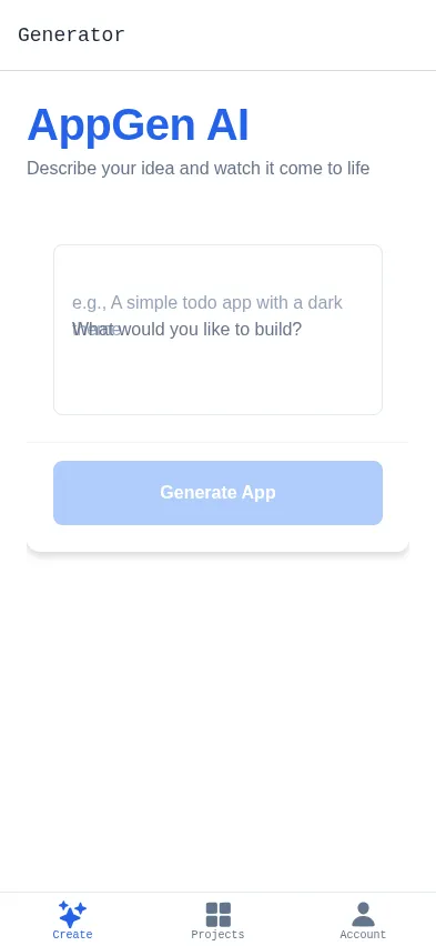 AI App Generator